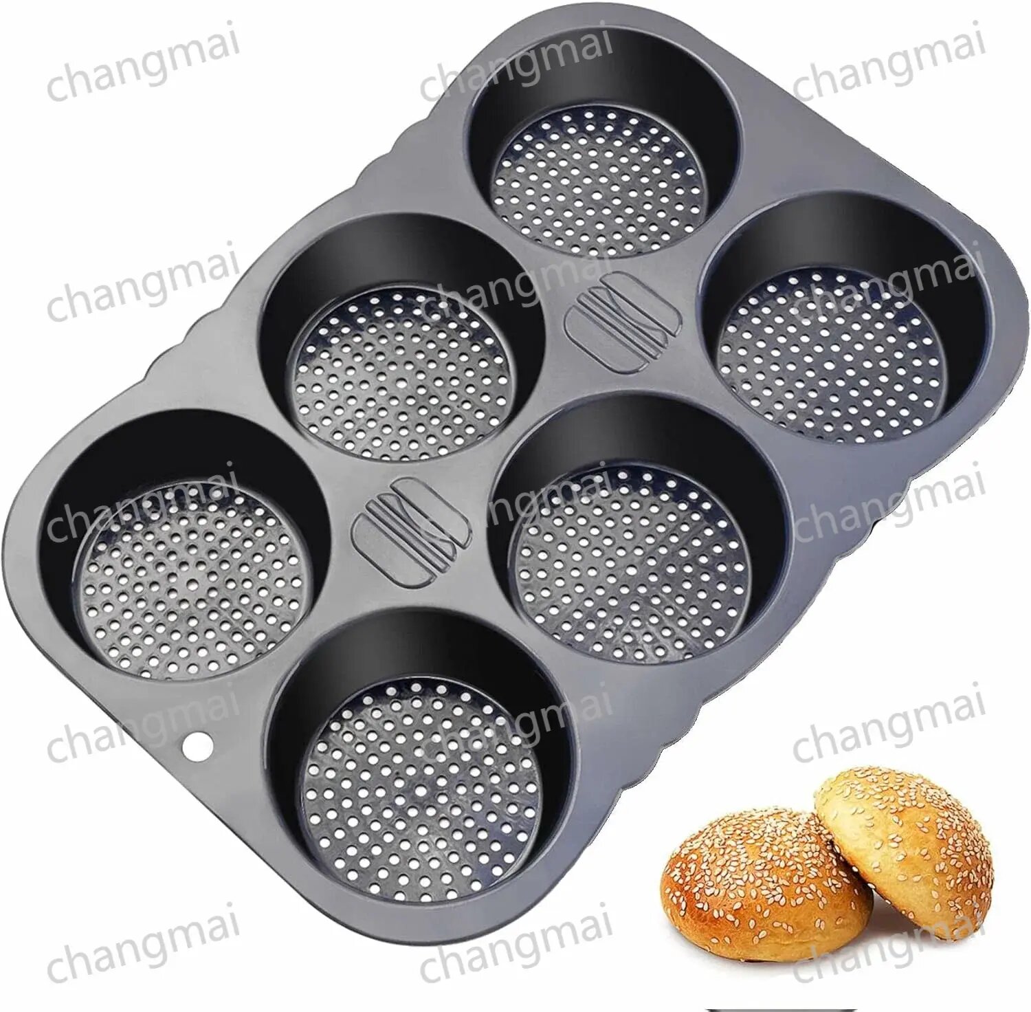 Форма для гамбургерных булочек Силиконовая форма для выпечки