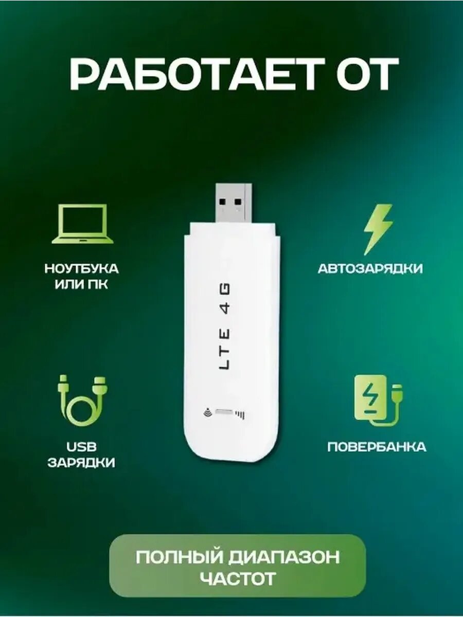 Портативный Wi-Fi 3в1 LTE 4G для мобильной связи