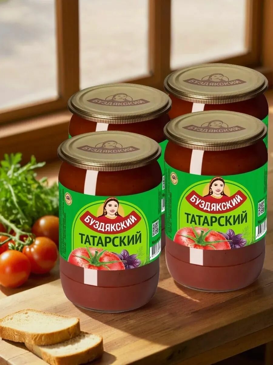 Соус Буздякский Татарский 670г. (Набор 4шт)