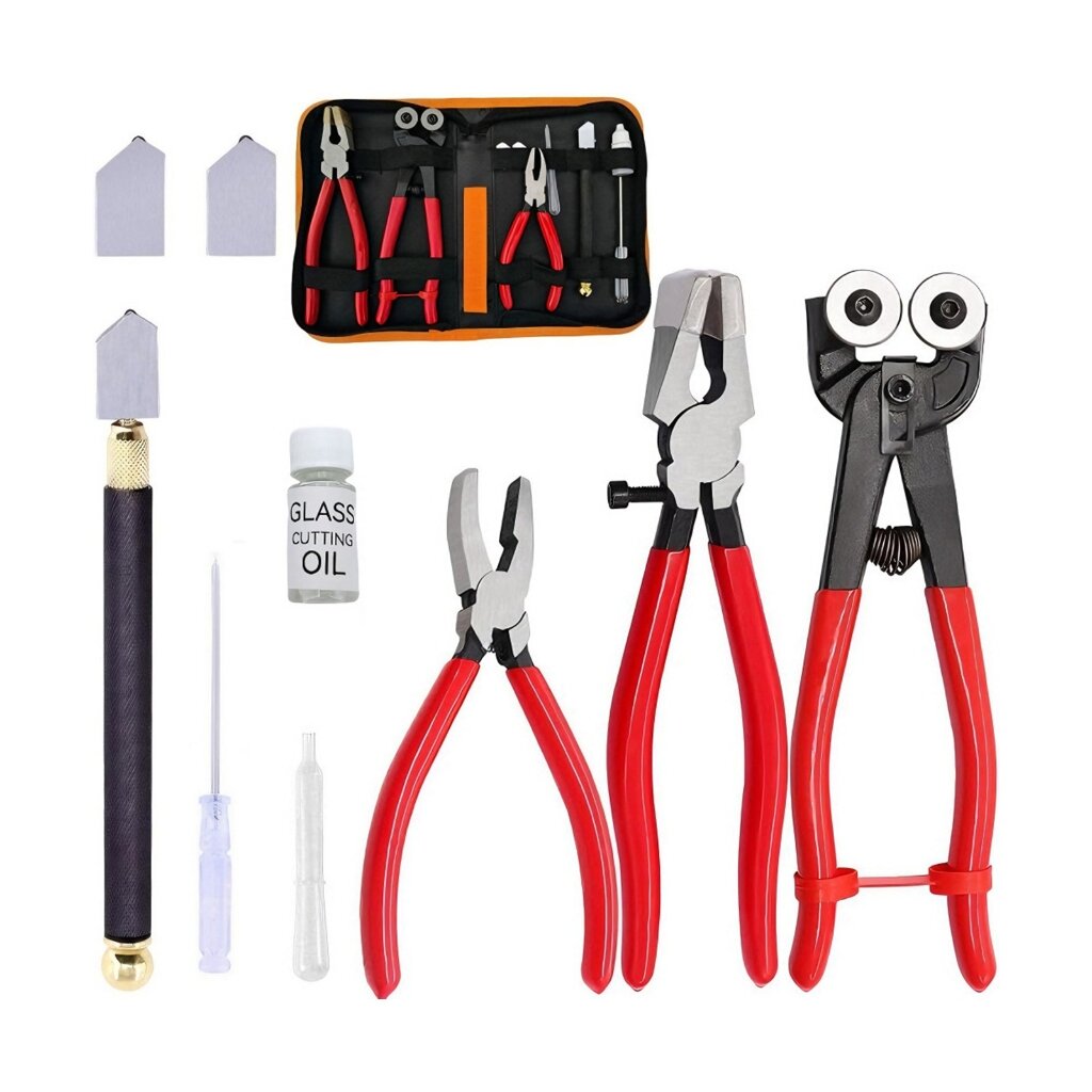 Сверхмощная Сумка Для Хранения Инструмента Для Резки Стекла Металлические Компоненты PU Для Витражного Стекла