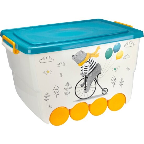 Ящик для игрушек Idea окто 50л М 2551 медведь