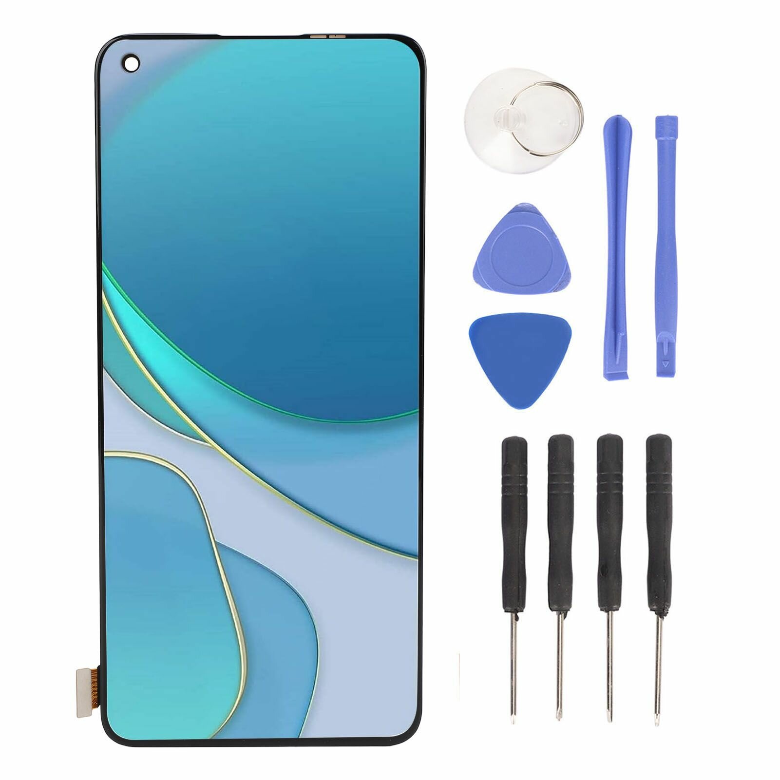 Замена AMOLED-экрана 6.55" (2400x1080) для OnePlus 8T/8T+/Realme X7 Pro. Дигитайзер в сборе