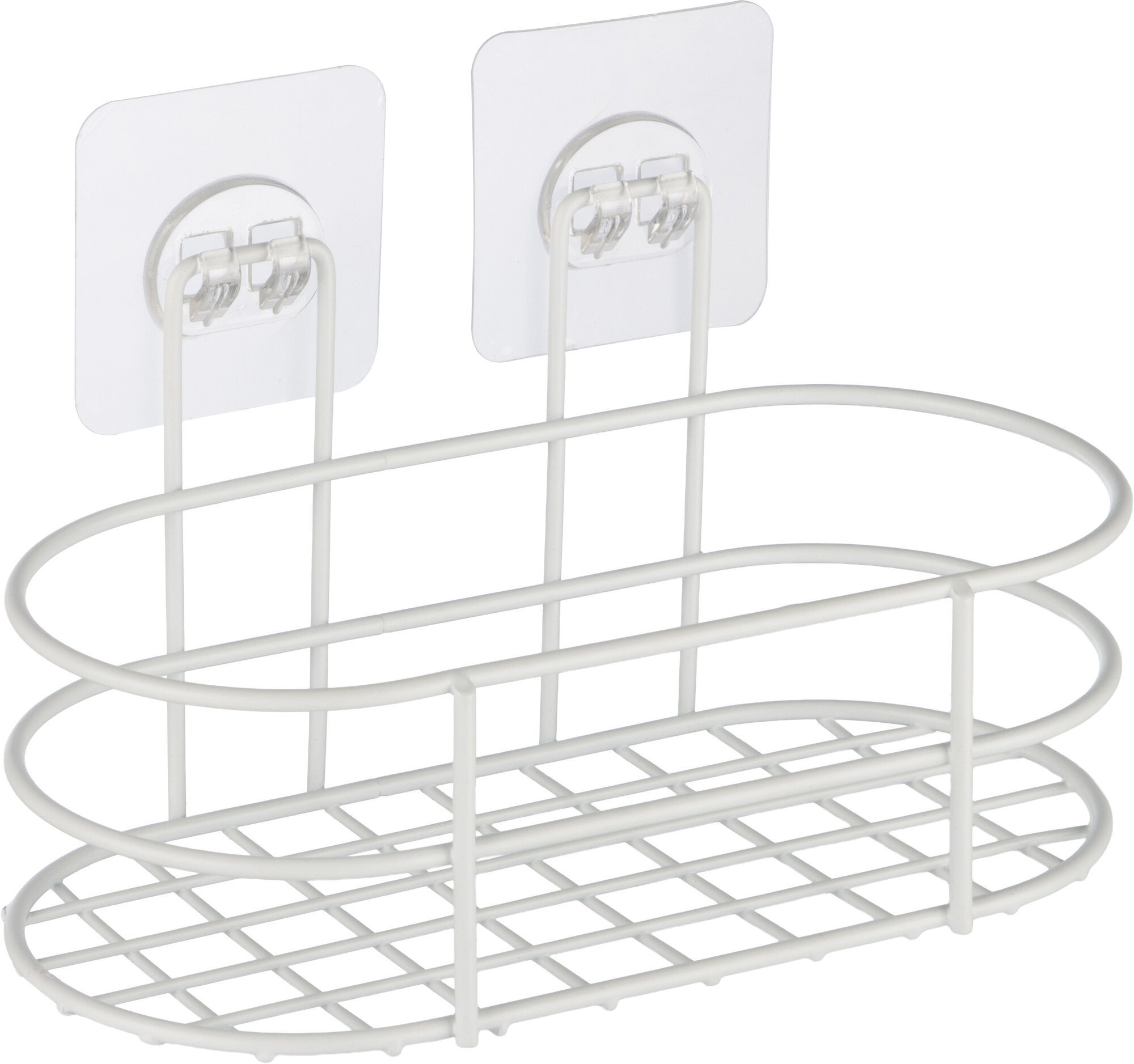 Корзинка подвесная овальная WHITE (крепление: самоклеящаяся основа)