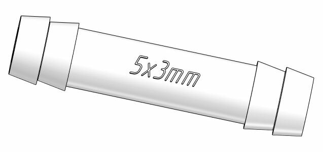Штуцер "Елочка" 5x3мм, 2шт.