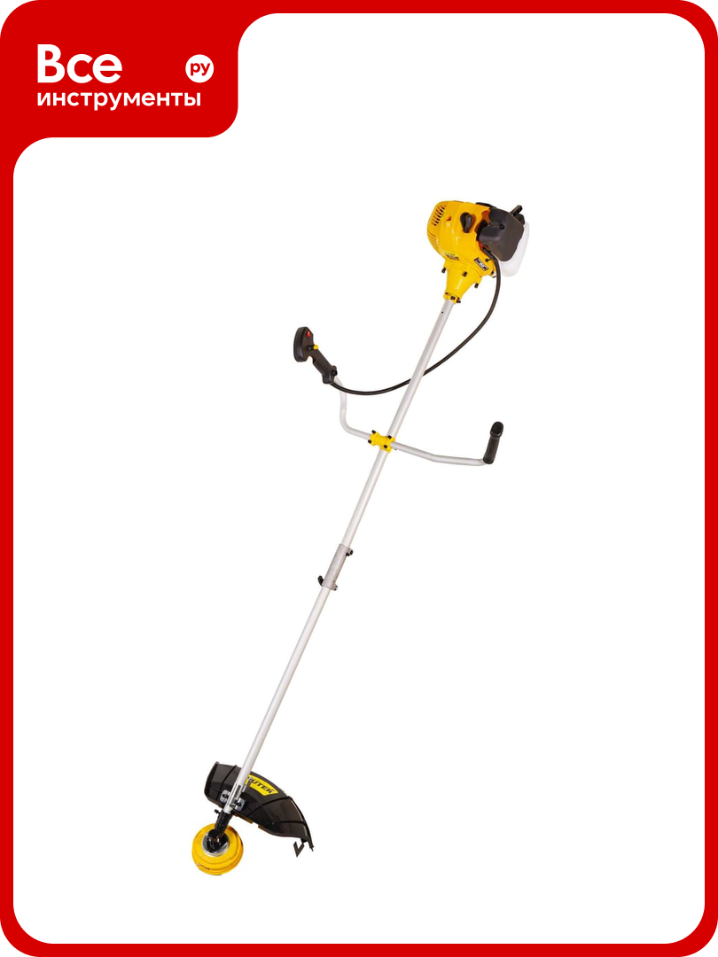 Бензиновый триммер Huter GGT-520S с двухтактным двигателем, антивибрационной системой и полуавтоматической подачей лески