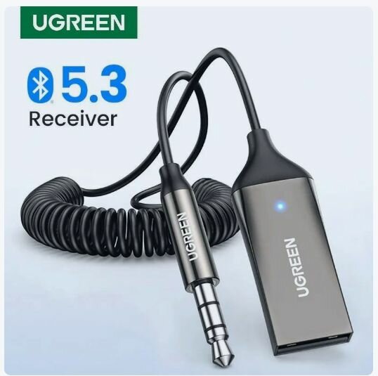 Автомобильный Bluetooth 5.3 адаптер USB-AUX / Блютуз адаптер для авто