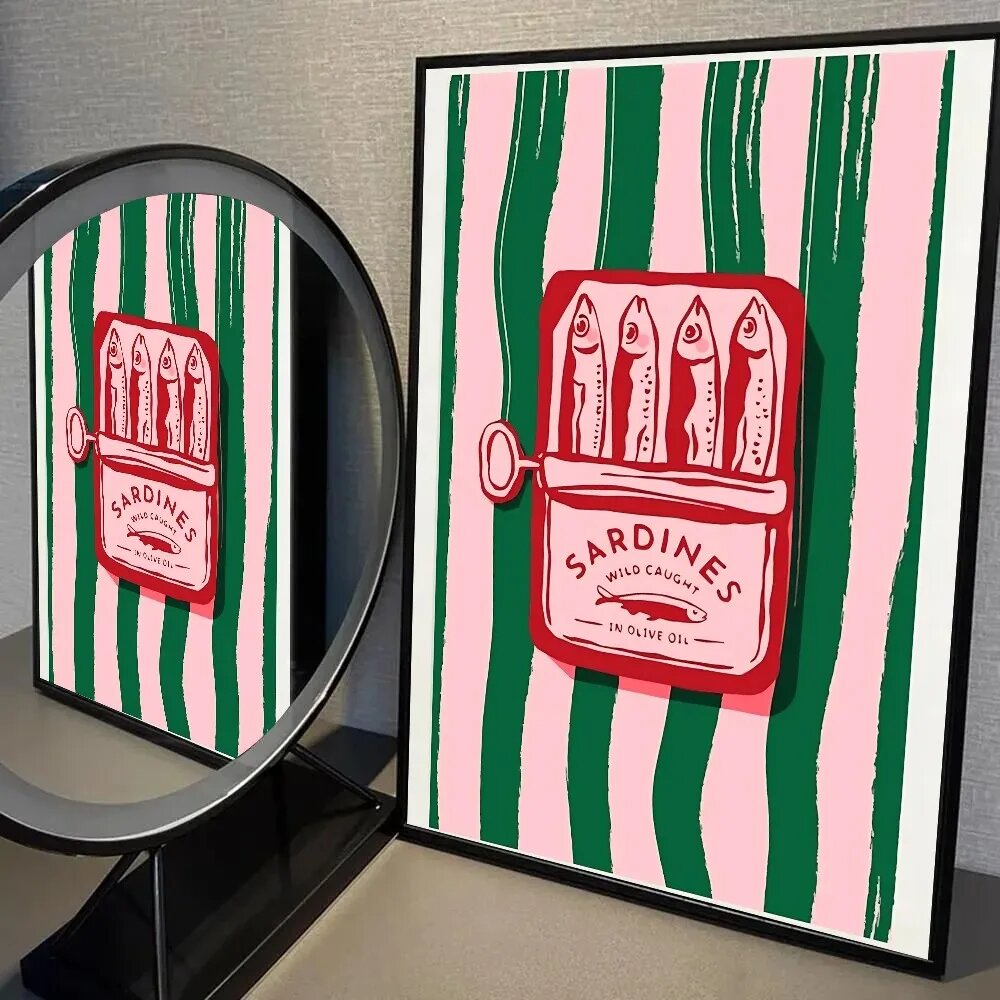 Картина на холсте "Сardine Can" 30x40см, цвет 10