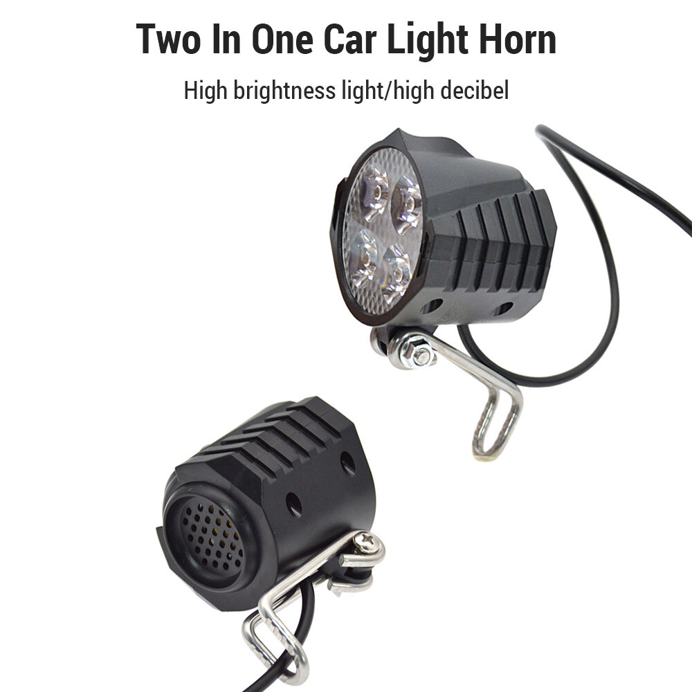 Комплект фар и задних фонарей для велосипеда 24-48 В, поворотники для электровелосипеда, передний и задний фонарь, комплекты звуковых сигналов для электрического велосипеда с переключателем для езды