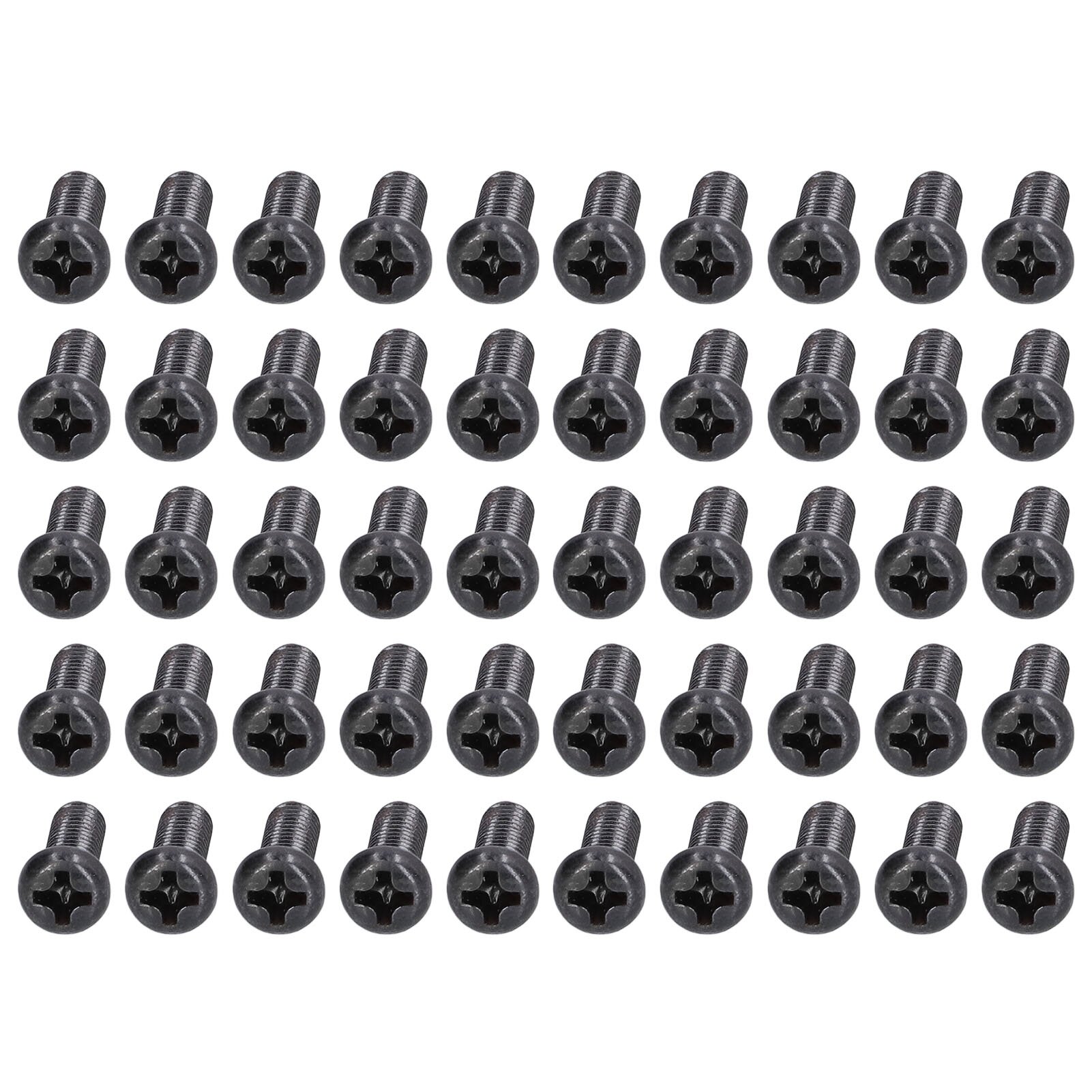 50 шт. DIN 7985 стальной винт с цилиндрической головкой с полной резьбой черные оцинкованные болты FastenerM4x12