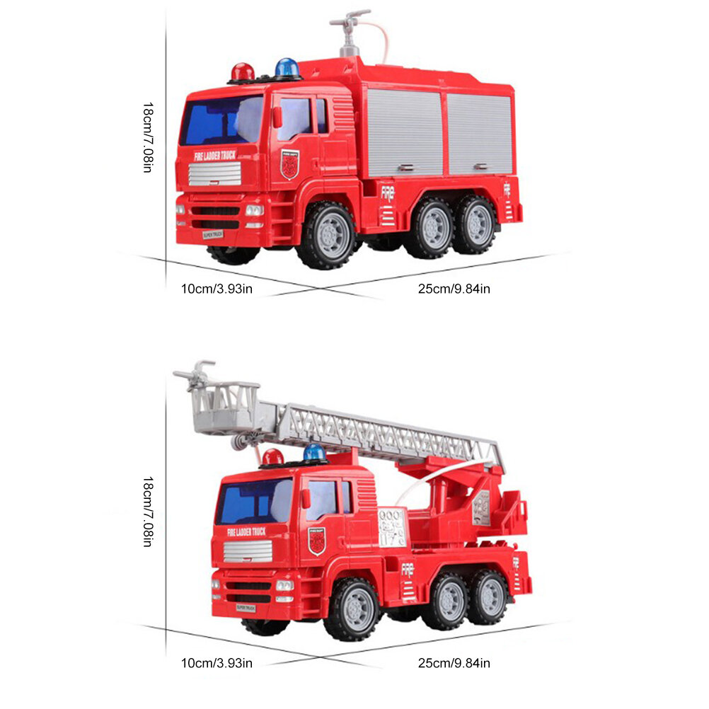 Игрушечный набор водяного пожарного автомобиля для детей – Образовательная игрушка для малышей с пожарной машиной