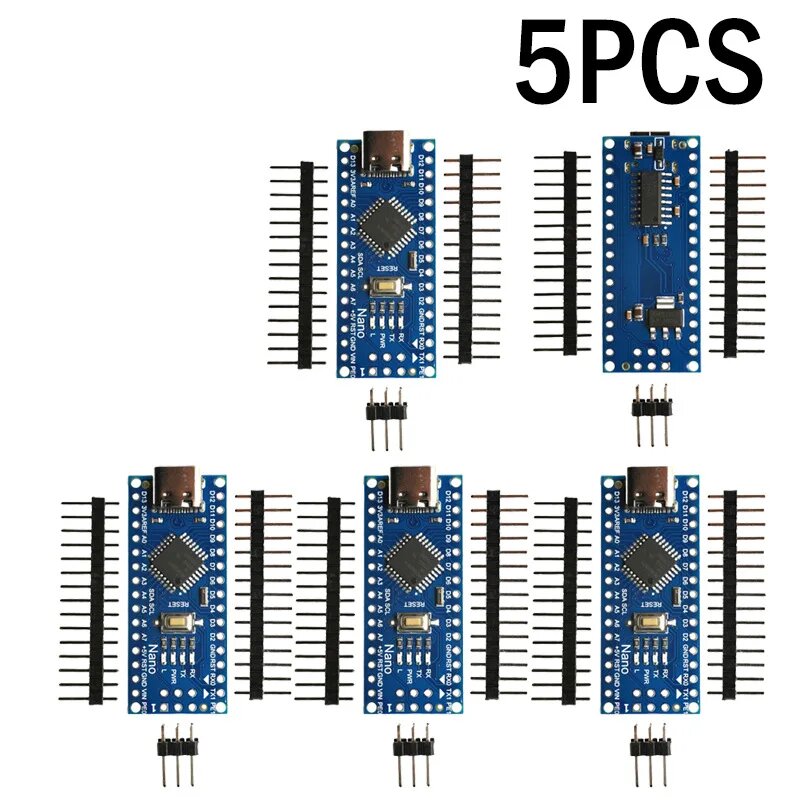 5шт Nano V3.0 ATmega328P Type-C