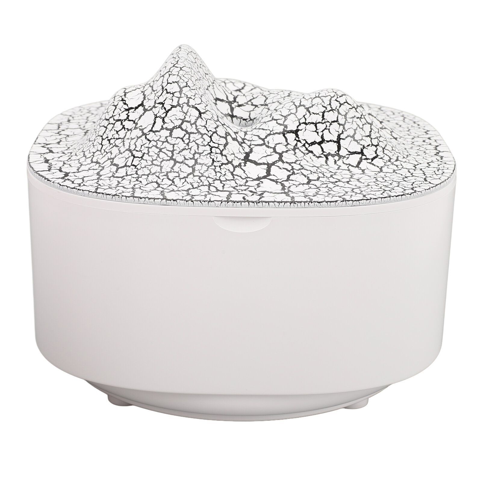 Ароматерапевтический диффузор-увлажнитель с цветной светодиодной подсветкой Lava Mountain 1,5 л USB-диффузор эфирных масел Увлажнитель с холодным паром для спальни, офиса, белый и в белую полоску
