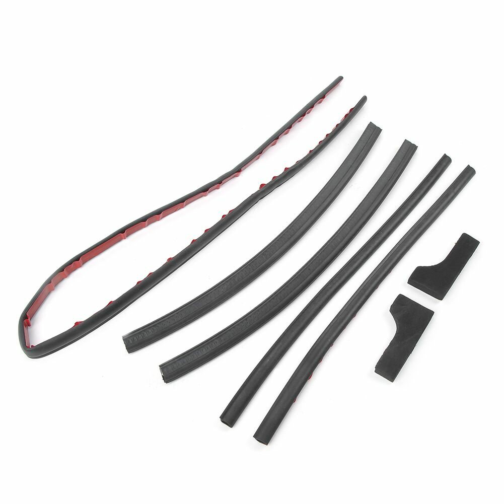 Комплект уплотнителей багажника 7 шт для Volkswagen Amarok 2010 - 2018, высокое качество, резина, 100% новый