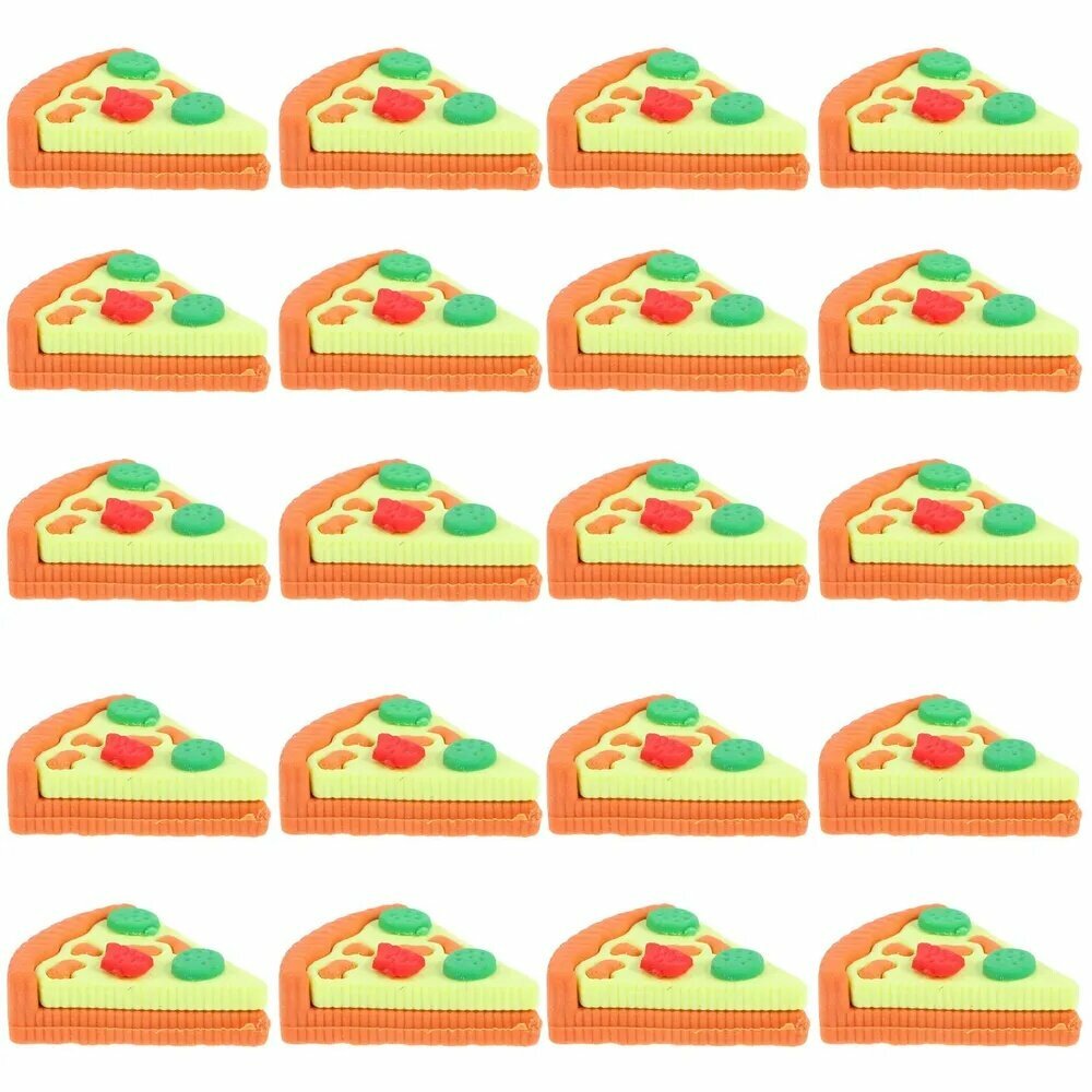 Прелестные стирательные принадлежности треугольной формы для школы, набор из 30 предметов, габариты 3,50x3,00x1,20 см