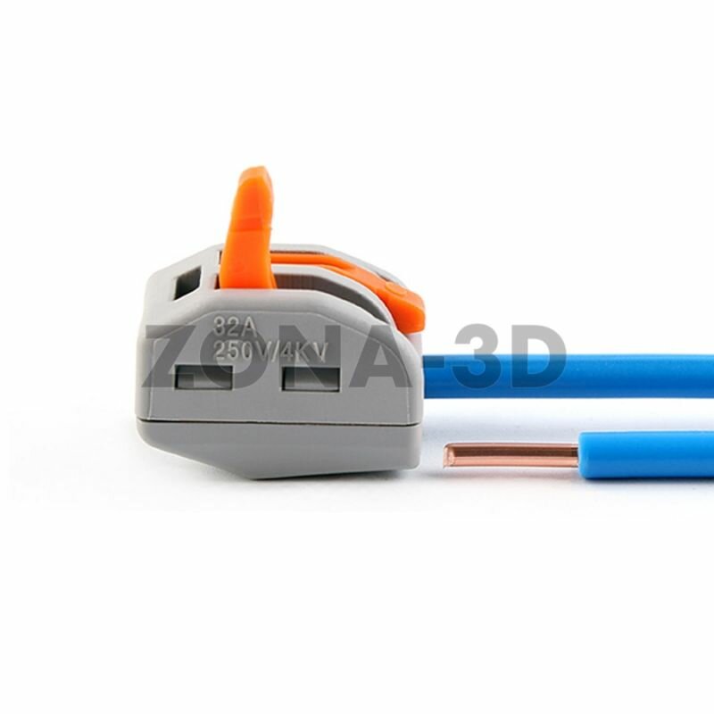 Клемма WAGO (аналог) 2-х контактная