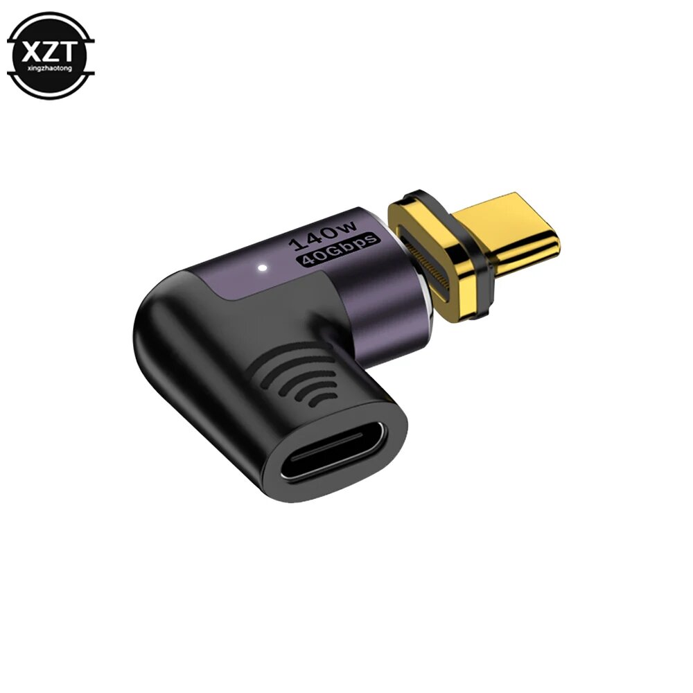 USB C магнитный адаптер 140 Вт 40 Гбит/с, Цвет: C