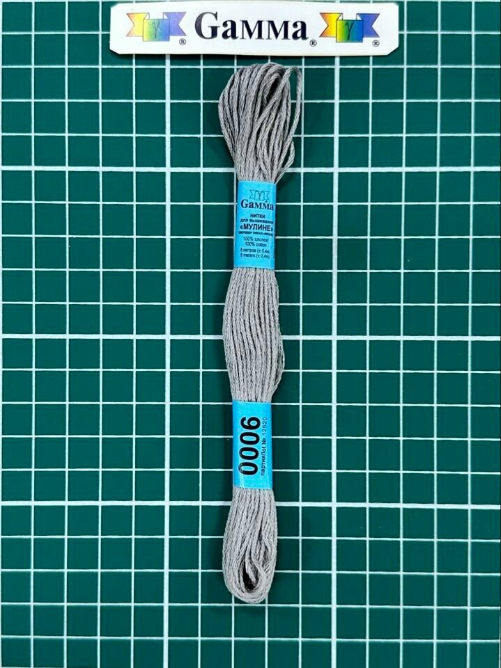 Мулине Гамма, цвет 0006, вышивальные нитки