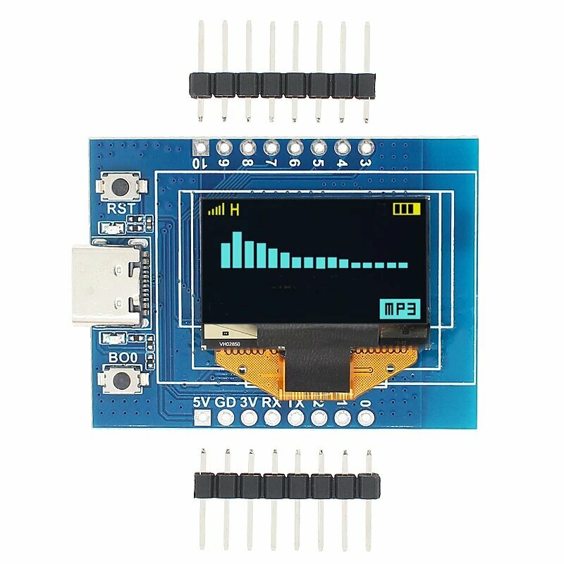 Модуль ESP32-C3 AITEWIN ROBOT с OLED дисплеем 0.96 inch Yellowblue