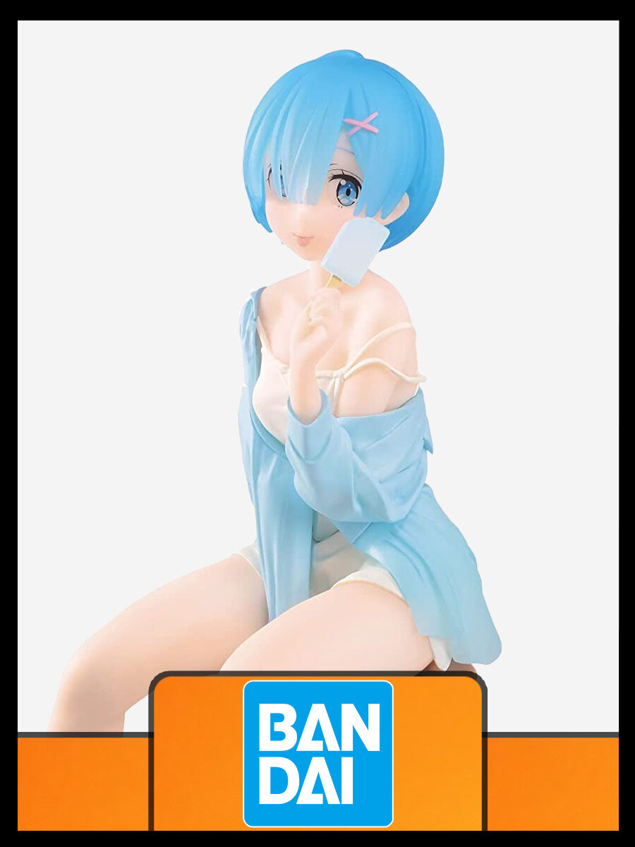 Оригинальная фигурка Rem от Bandai Spirits из аниме Re: Zero / Рем «Жизнь в альтернативном мире с нуля» 20 см