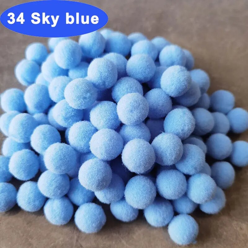 Мягкие помпоны, цвет 34 sky blue