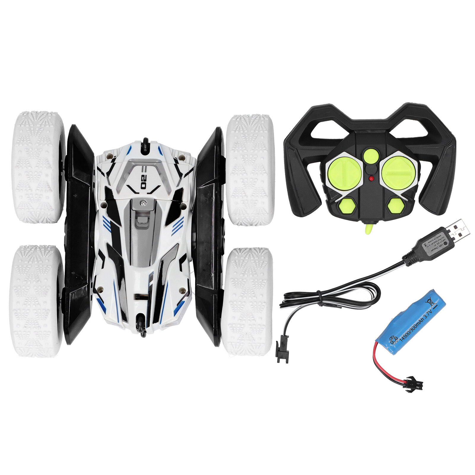 Детская 2.4G RC машинка: дрифт, двойной поворот, музыка, белый цвет