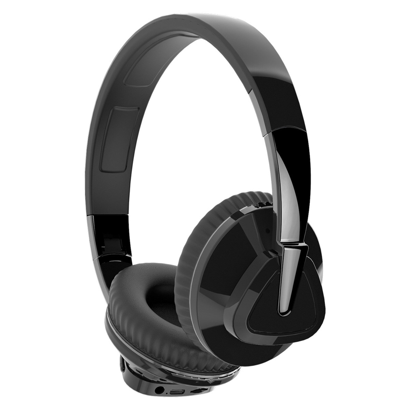 Беспроводные наушники Bluetooth с мощным басом, стереозвуком, мягкой и удобной посадкой для компьютера и смартфона, черные.