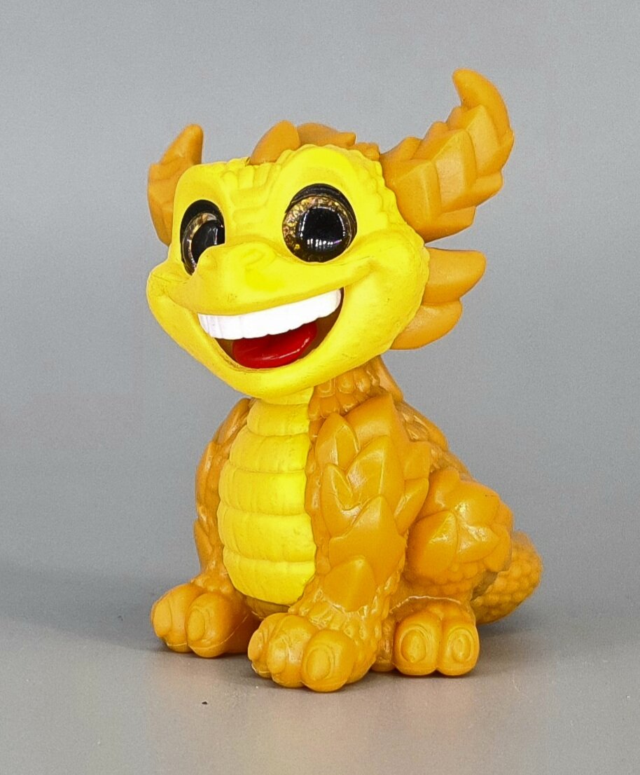 Фигурка дракончик крон - коллекционная серия Цветные Дракончики PROSTO TOYS Вкусно и точка, 2025 г