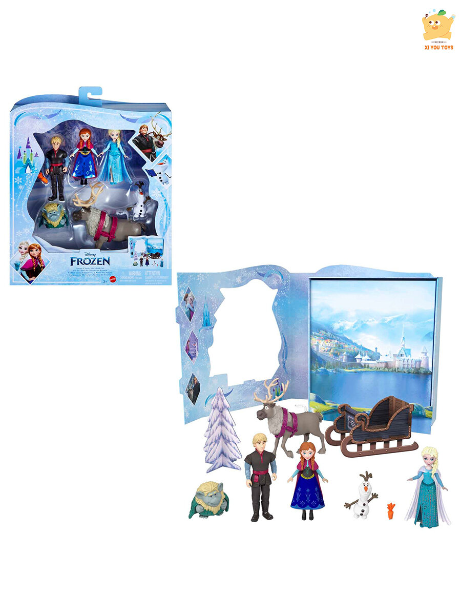 Mattel Disney Frozen Classic Storybook Set HLX04 / Набор Игрушек Замороженный Дисней, Подходящий Для Детей В Возрасте От 3 Лет И Ст