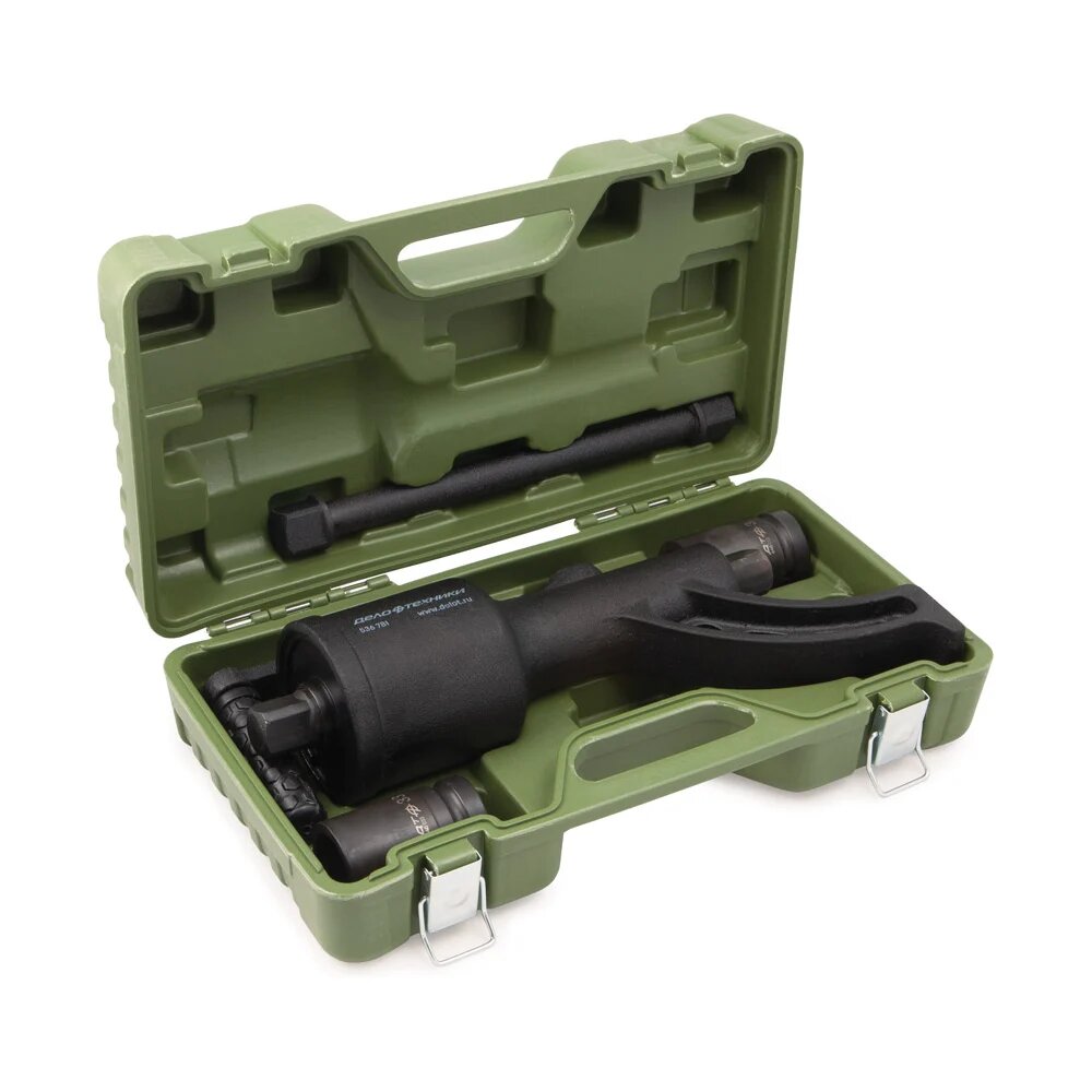 Механический гайковерт Дело Техники усиленный 1", с головками 32, 33мм 536781, для закручивания свай, длинителя