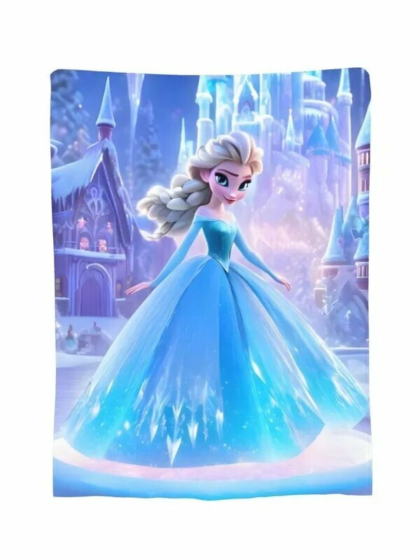 MXEB Плед с фотопринтом Frozen Пледы Холодное сердце , Фланель, 150 см х 125 см