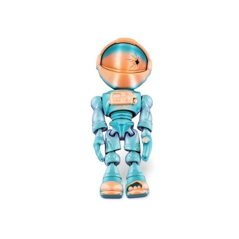 Фигурка MINISO "Череп астронавта", шарнирный, с открывающимся шлемом, 3D печать, 13-16 см