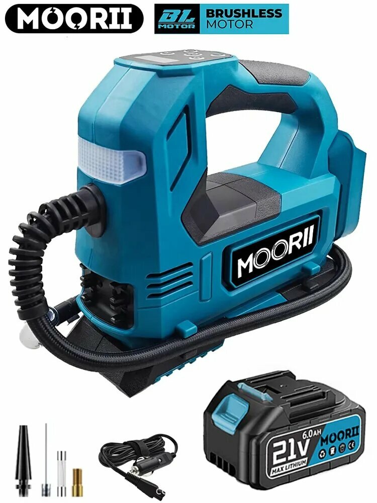 MOORII Компрессор автомобильный, 500.2 Вт, 24 л/мин