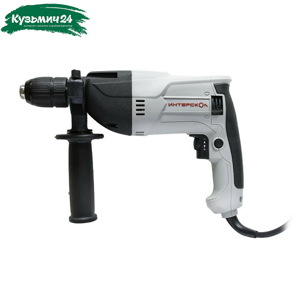Дрель ИНТЕРСКОЛ Д-16/850ЭР, 1 шт.