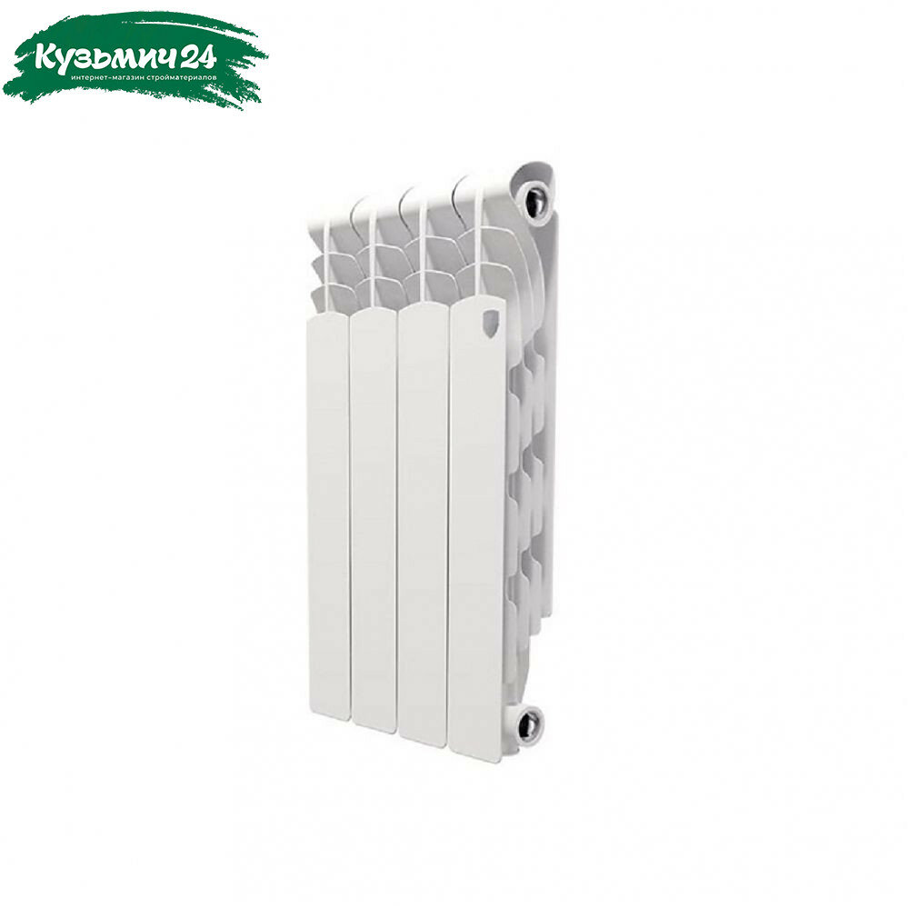 Радиатор секционный Royal Thermo Revolution 500, HC-1340189, алюминий, 4 секции