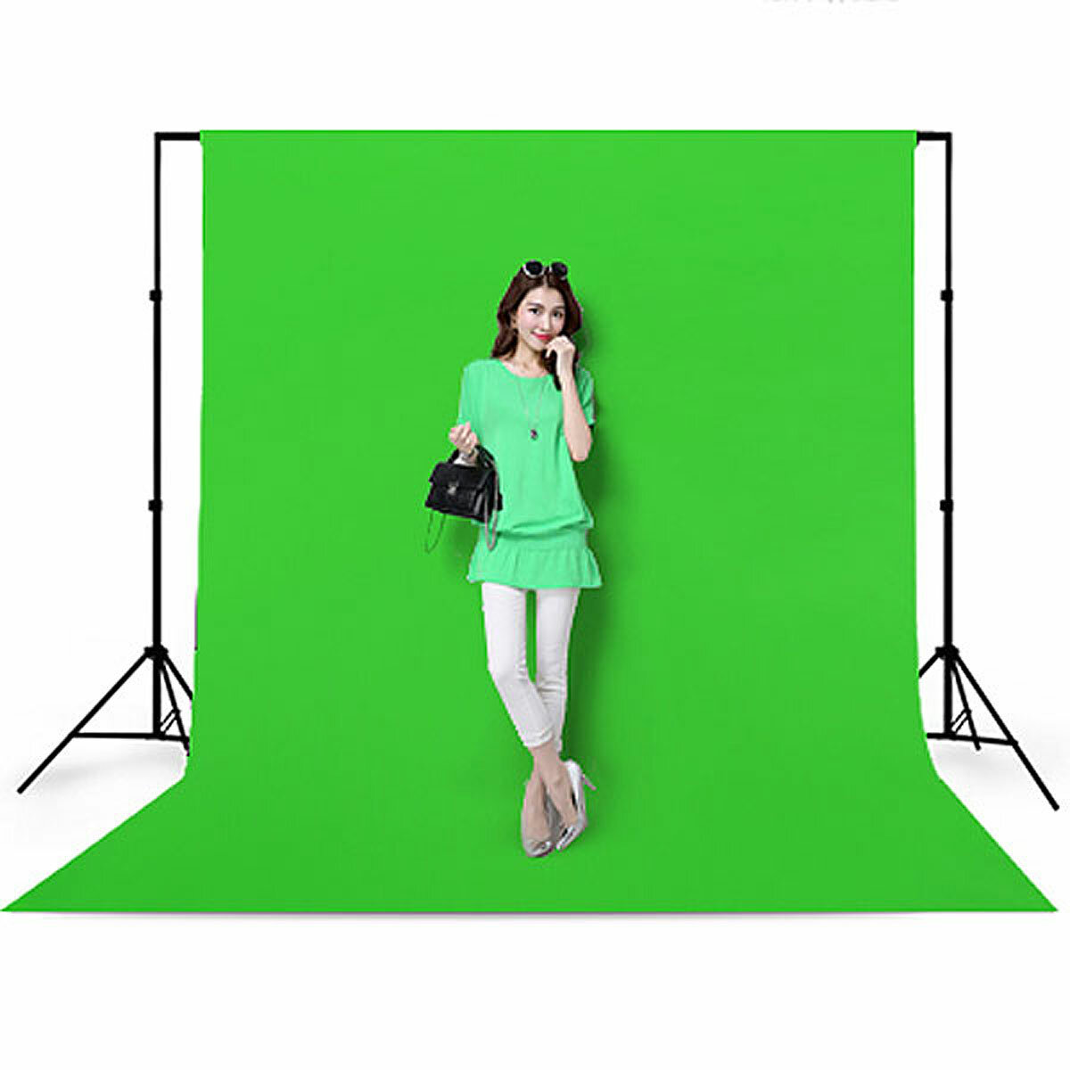 Фон тканевый 3x3 м (зеленый) как для выезда, так и в студии