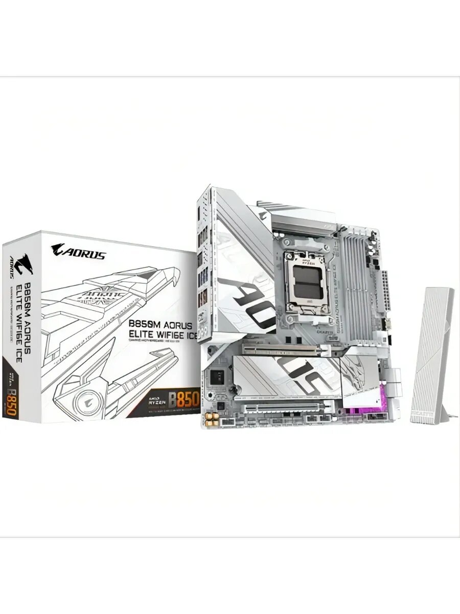 Материнская плата B850M AORUS ELITE WIFI6E ICE (AM5, mATX)