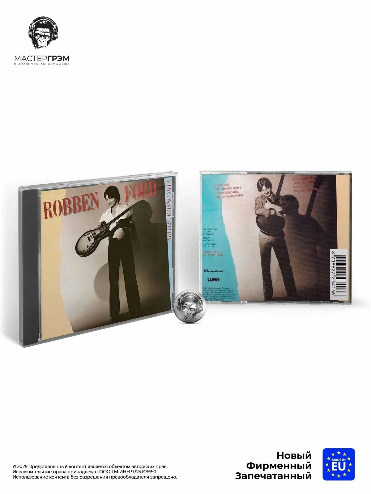 CD диск Robben Ford - Inside Story (CD) 2022, Jewel case