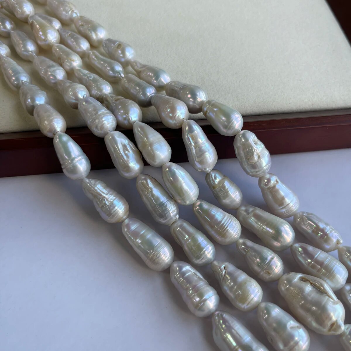 Натуральный пресноводный жемчуг 10x20-12x22 мм, класс 4А, крупные барочные бусины-«ведерки» для изготовления ювелирных изделий, подарков, ожерелий, браслетов, для женщин, на свадьбу