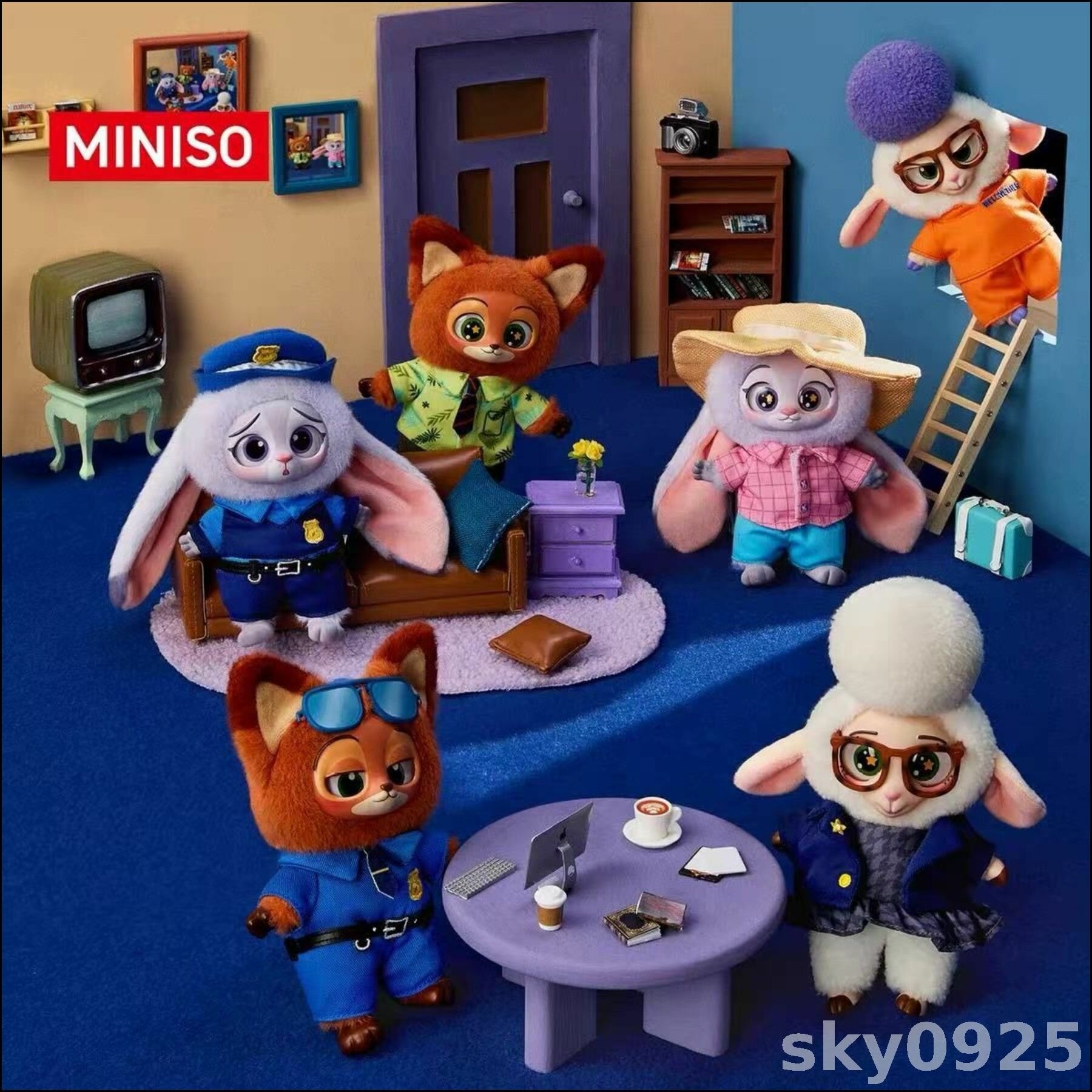 Эксклюзивная мягкая игрушка Disney Zootopia от MINISO в подарочной упаковке