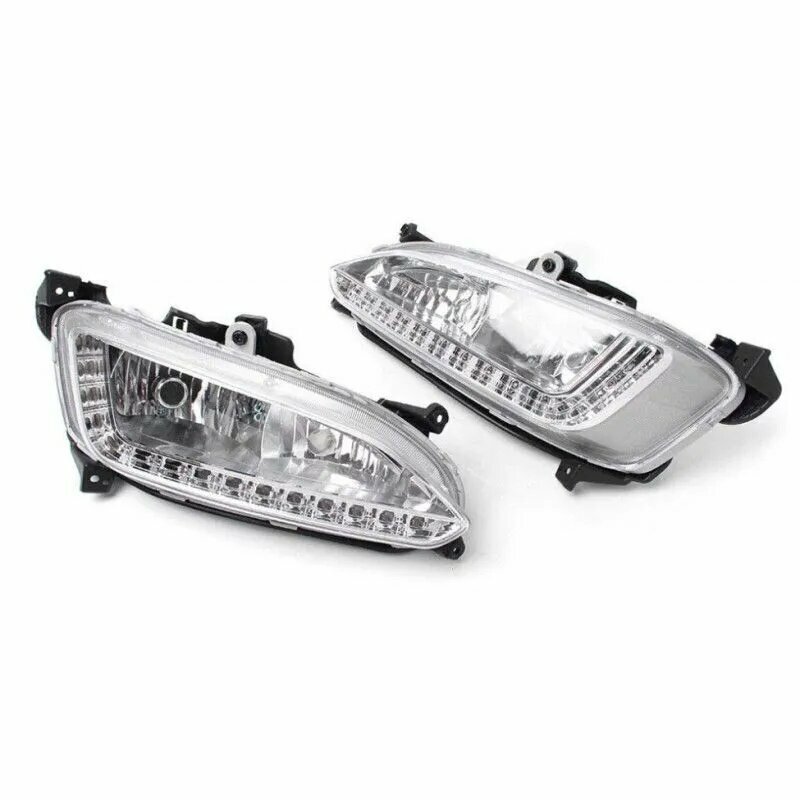 Zldrill Фары автомобильные, Противотуманная фара, 2 шт, арт. для Hyundai Santa Fe 3 2012 2013 2014 2015 2016