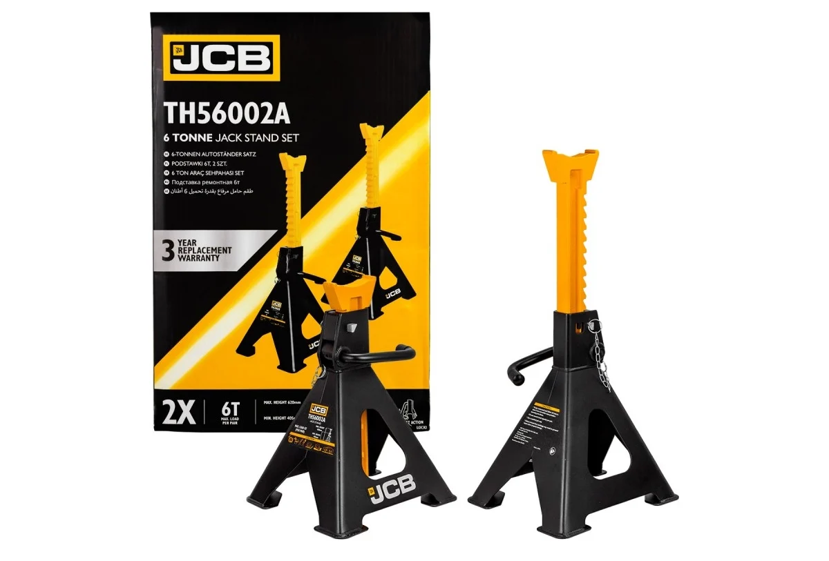 Подставка ремонтная JCB 6 тонн, комплект 2 шт, черный, желтый