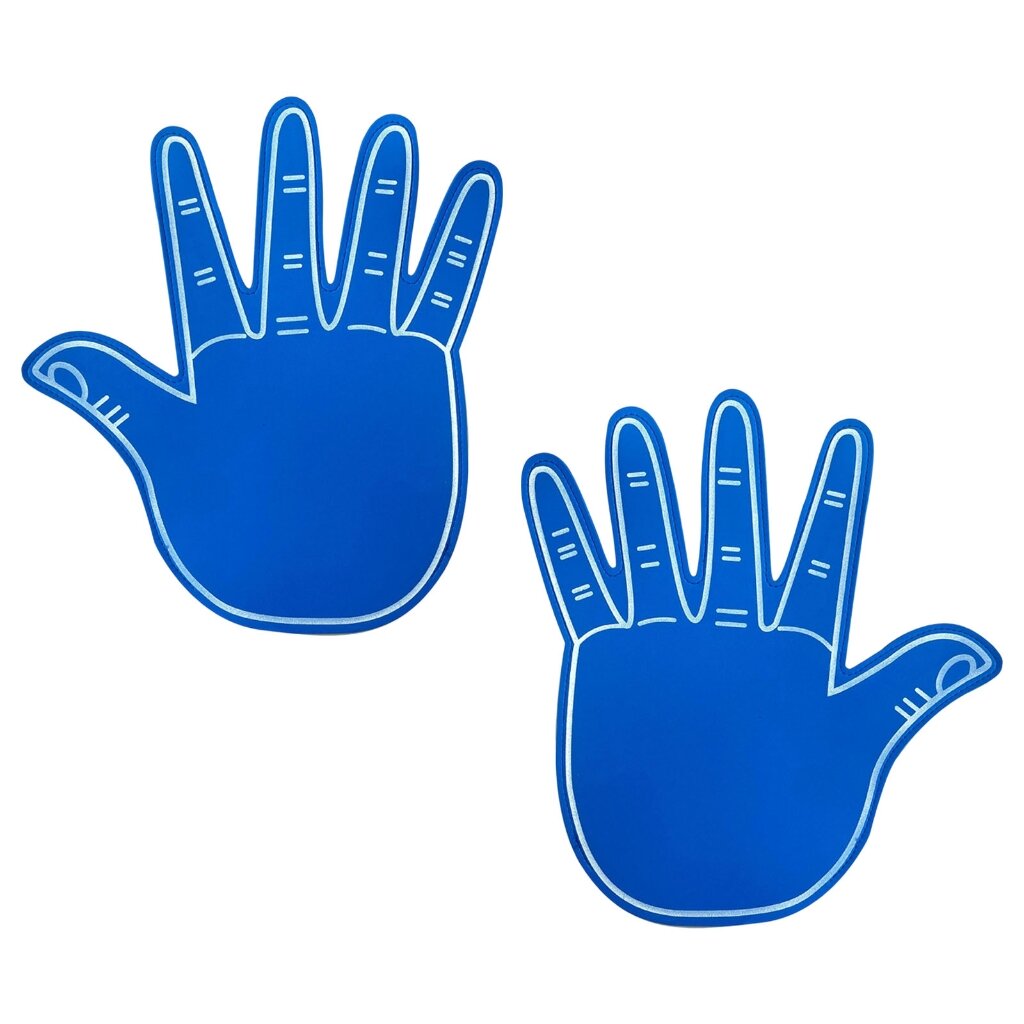 2 большие поролоновые перчатки с двусторонним дизайном для поддержки команды на спортивных мероприятиях