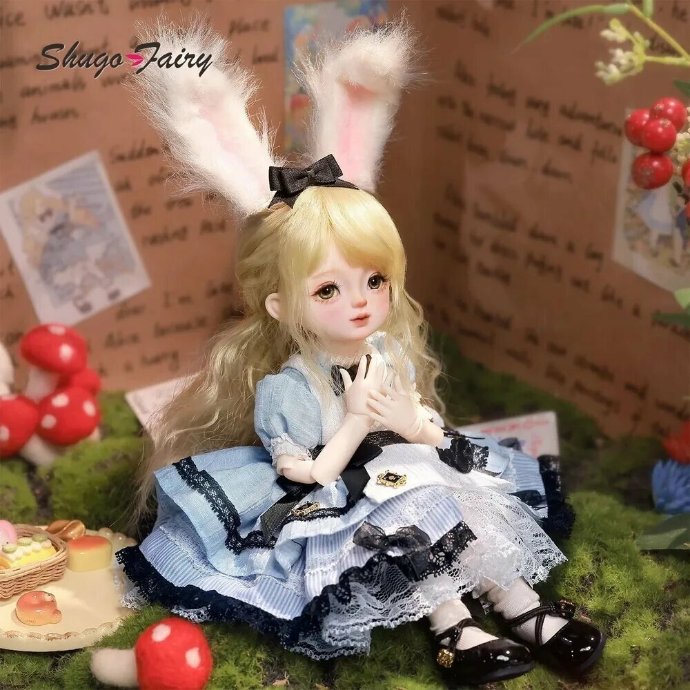 ShugaFairy Yenny E 1/6 BJD - Фигурка принцессы из сборника сказок с вьющимися волосами и кроличьими ушками