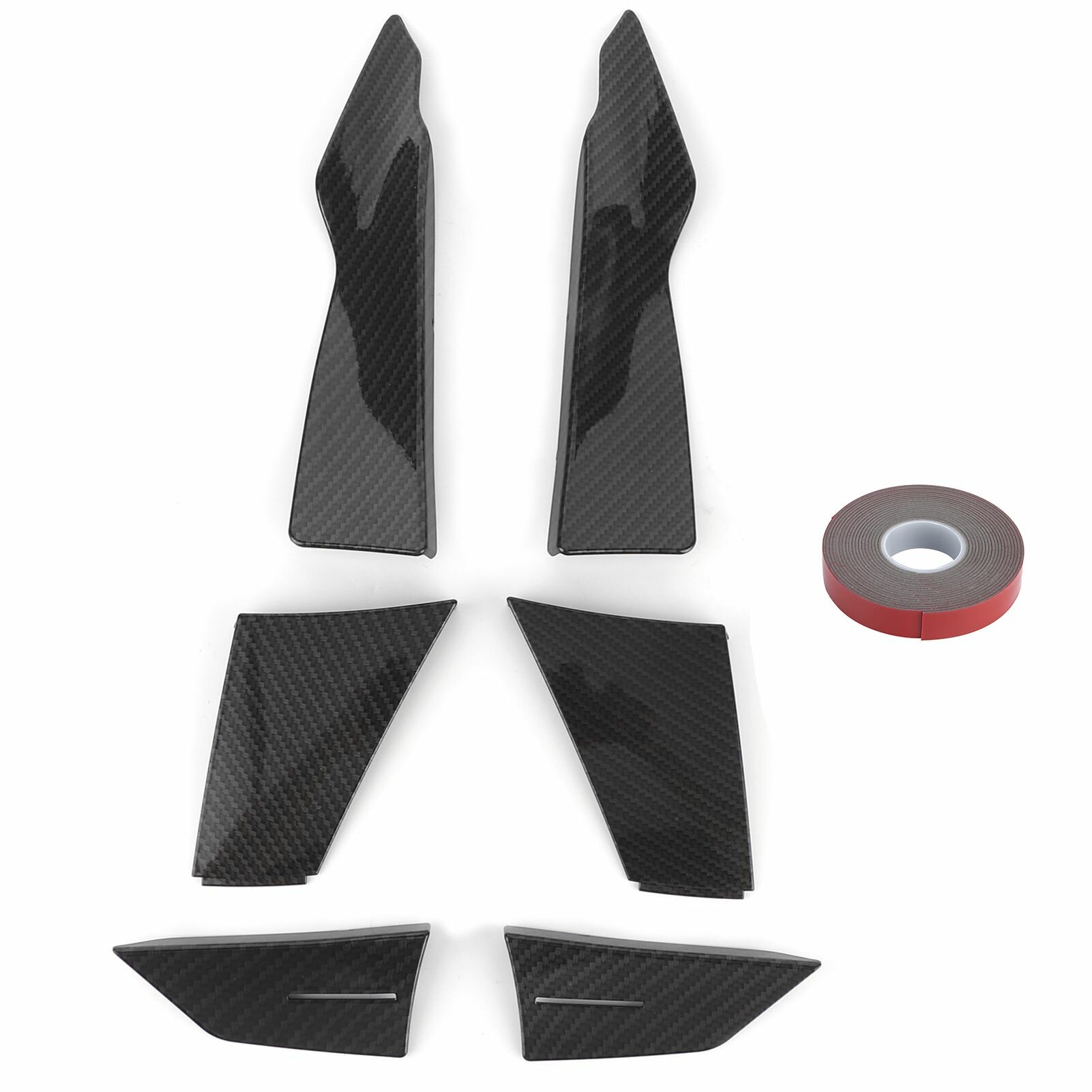 Пара передних разделителей губ, бампер, боковые ребра, спойлер на корпусе из АБС-пластика, подходит для 3-й серии F80 M3 15-19