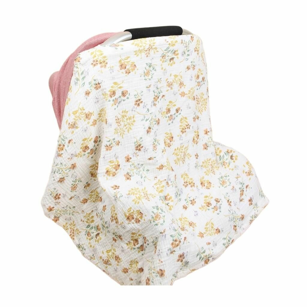 Портативная хлопковая накидка для кормления, Цветы