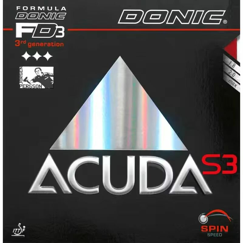 DONIC ACUDA S3 Накладка для ракетки, red MAX