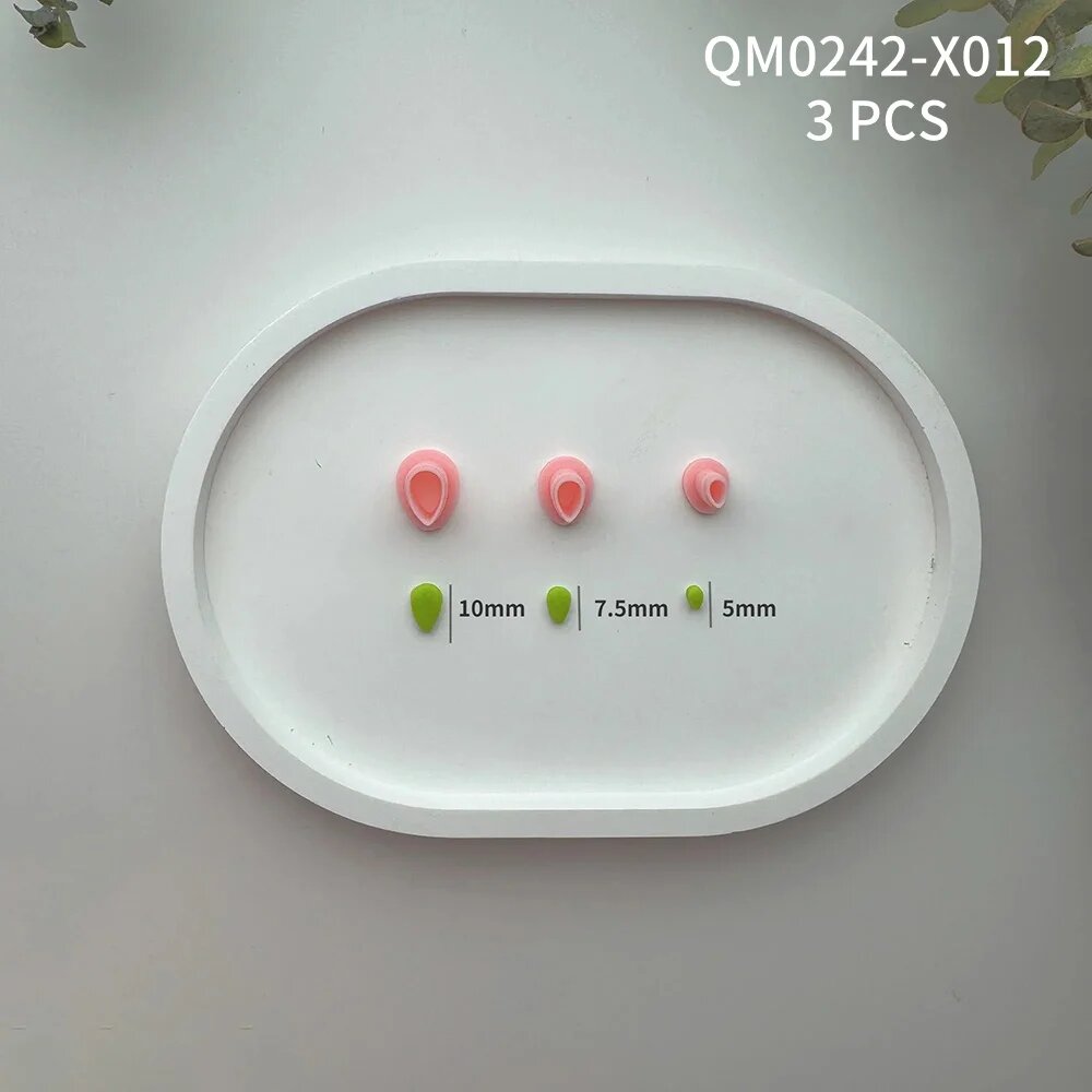 Формы для полимерной глины QM0242-X012, 3 шт.