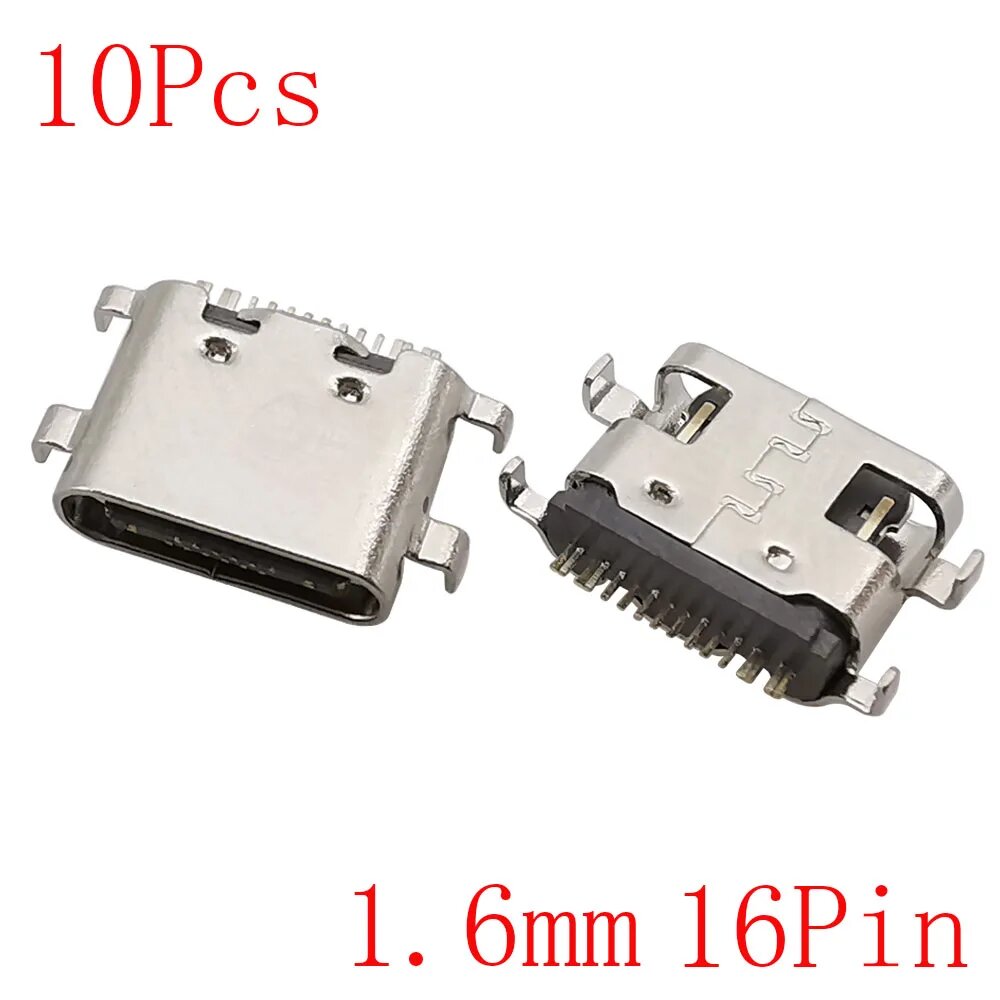 1.6mm 16Pin USB разъем гнездо 10шт