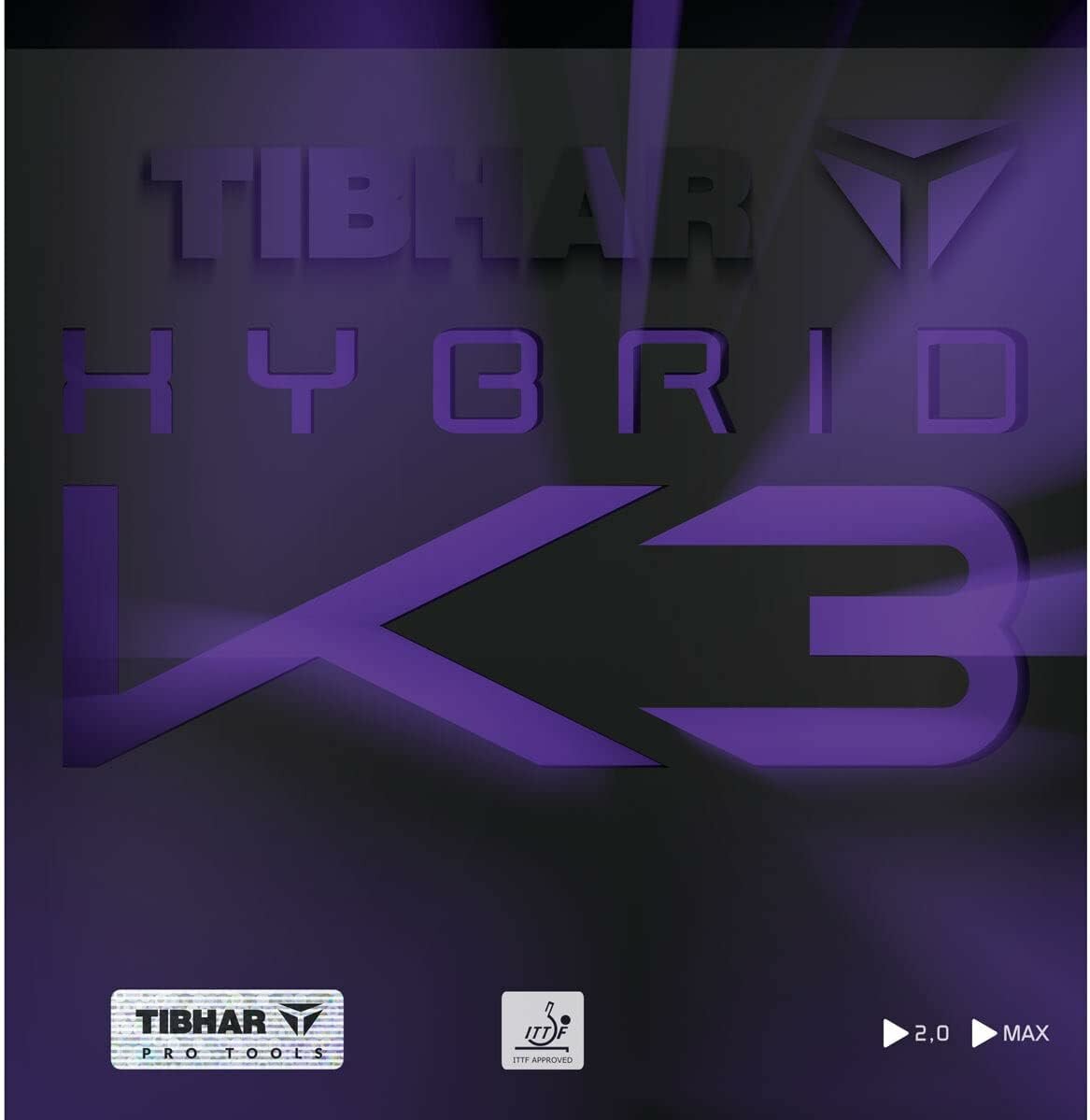 Накладка для настольного тенниса TIBHAR HYBRID K3, black MAX