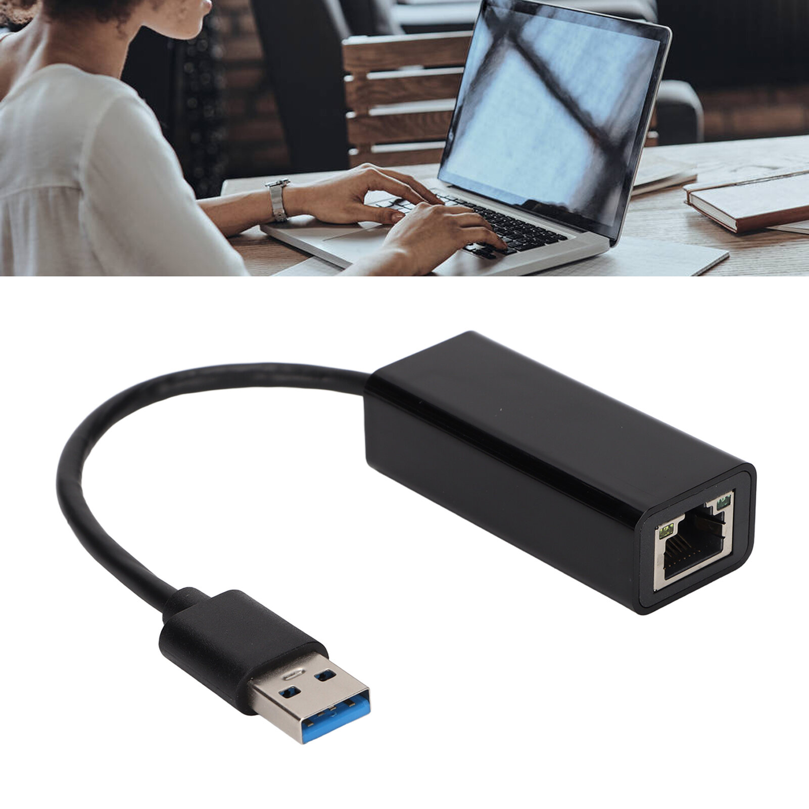 Адаптер Ethernet: USB 3.0 к RJ45 Стабильная Гигабитная Передача - Plug and Play для Ноутбука Сетевой Адаптер с Универсальной Совместимостью
